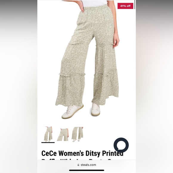 CeCe | Pants & Jumpsuits | Wide Leg Flowy Pant | Poshmark